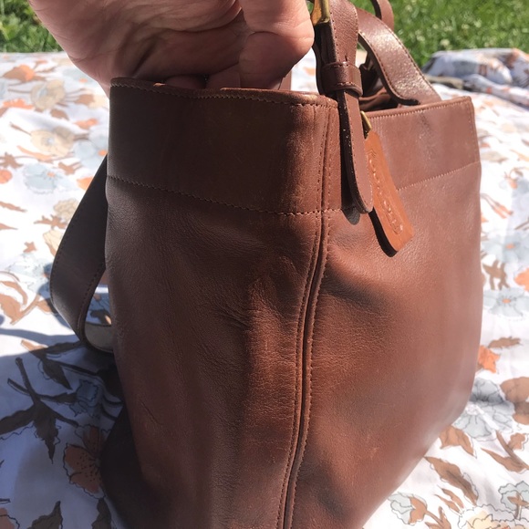 Coach | Bags | Coach Vintage Brown Tan Leather Purse Nog6c457 | Poshmark